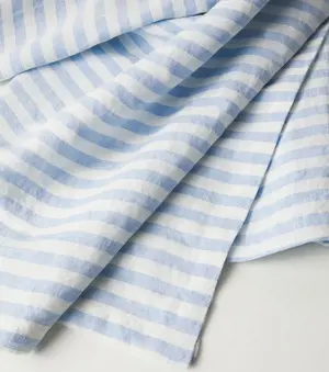 ONCE MILANO Striped Linen Tablecloth