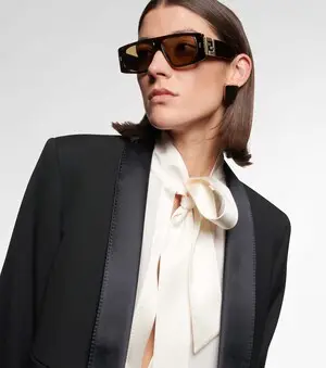 Fendi Ff Squared Rectangular Sunglasses