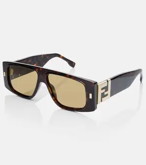 Fendi Ff Squared Rectangular Sunglasses