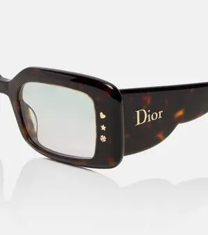 Dior Rectangular Sunglasses - Brown