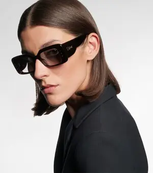 Dior Rectangular Sunglasses - Brown