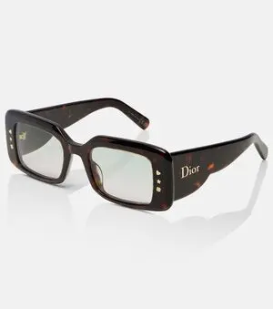 Dior Rectangular Sunglasses - Brown