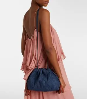 Zimmermann Small Denim Clutch - Blue