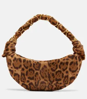 Saint Laurent Amalia Mini Calf Hair Top-handle Bag - Brown