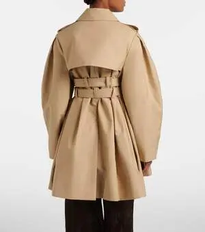 GANNI Cotton Trench Coat