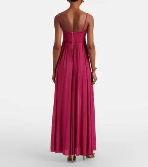 Zimmermann Luna Bandeau Jersey Gown - Pink