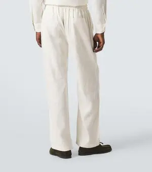 SAMAN AMEL Silk Straight Pants