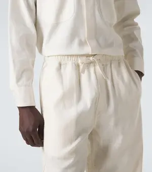 SAMAN AMEL Silk Straight Pants
