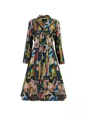 Anrealage Jacquard Patchwork Coat