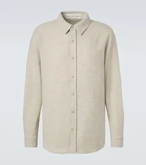 GOD'S TRUE CASHMERE Checked Cashmere Shirt With Quartz