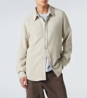 GOD'S TRUE CASHMERE Checked Cashmere Shirt With Quartz