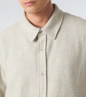 GOD'S TRUE CASHMERE Checked Cashmere Shirt With Quartz