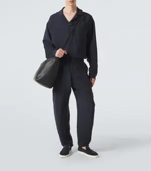 Giorgio Armani Seersucker Straight Pants