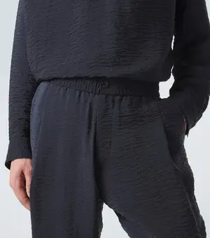 Giorgio Armani Seersucker Straight Pants