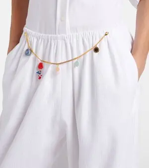 Stella McCartney Embellished Cotton Pants