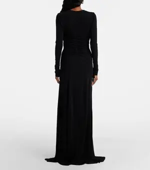 Christopher Esber Bezel Quartz Embellished Maxi Dress