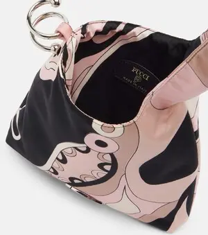 Emilio Pucci Emilio Orchidee Silk Twill Top-handle Bag