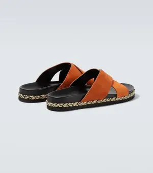 Frescobol Carioca Suede Sandals - Orange