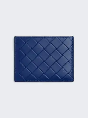 Bottega Veneta Intrecciato Stamp Credit Card Case Royal - Blue