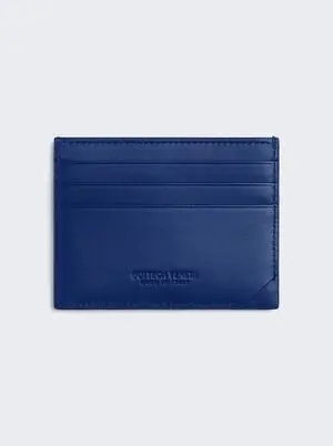 Bottega Veneta Intrecciato Stamp Credit Card Case Royal