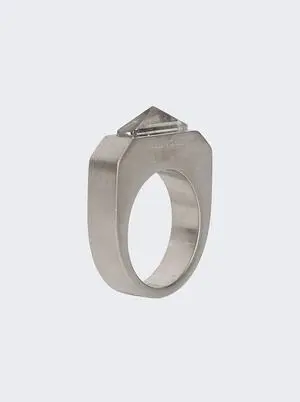Rick Owens Hollywood Pyramid Ring - Silver