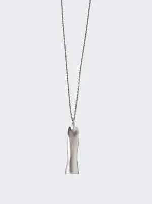 Rick Owens Sister Charm Palladium Necklace - Silver