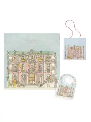 ATELIER CHOUX Monceau Mansion Carre` Satin Bib Set