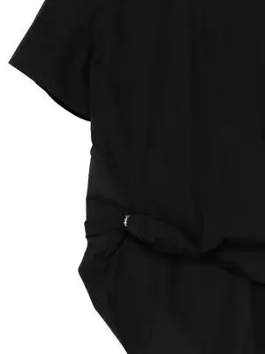 JNBY Pleated Hem Blouse - Black