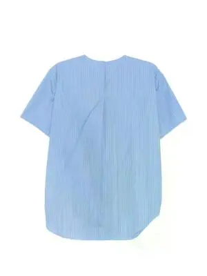 JNBY Pinstripe Pleated Blouse