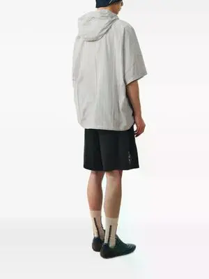 CROQUIS Check Hooded Short Sleeves Shirt