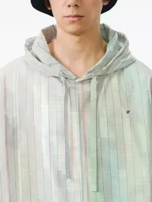 CROQUIS Check Hooded Short Sleeves Shirt