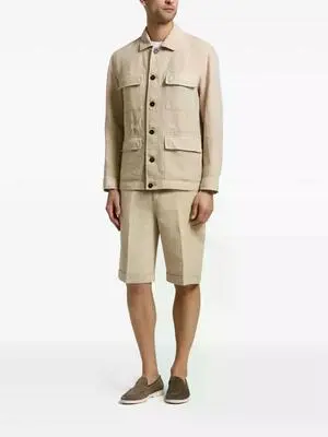 Peserico Four-pocket Spread Collar Jacket - Neutrals