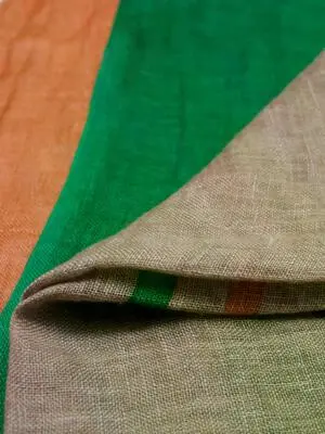 LOVAT & GREEN Valley Abstract-print Frayed Scarf