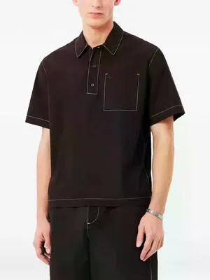 Lacoste Contrast-stitch Chest-pocket Shirt