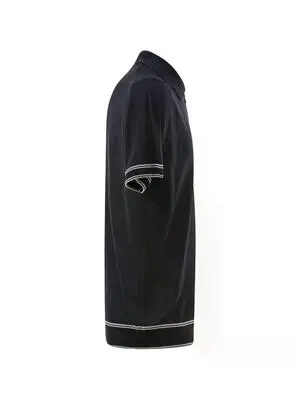 BOSS Half-zip Contrast-stripe Polo Shirt