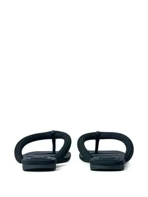 Alexander Wang Jenna Tubular Flat Thong Sandals - Black