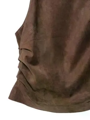 ARMARIUM Ruched Suede Top