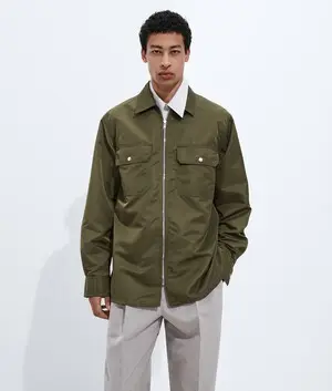 Bottega Veneta Nylon Overshirt - Shrub
