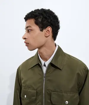 Bottega Veneta Nylon Overshirt - Shrub