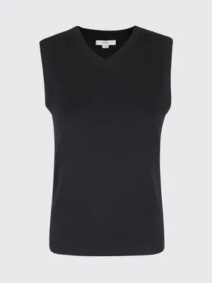Vince Basic Cotton Tank Top - Black