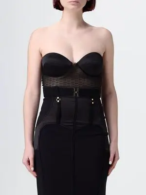 Elisabetta Franchi Strapless Bodysuit - Black