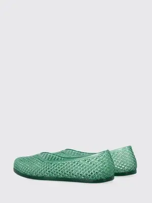 ANCIENT GREEK SANDALS Perforated Pvc Round-toe Ballet Flats - Green