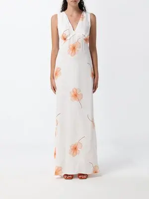 MAR DE MARGARITAS Sleeveless V-neck Maxi Dress - Black