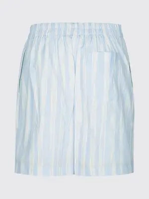 Jacquemus Striped Linen Blend Shorts - Blue