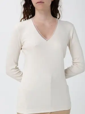 Fabiana Filippi V-neck Knit Top - Ivory