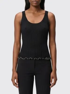 Pinko Ribbed Tank Top - Black