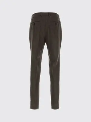 Hugo Tailored Wool And Silk Trousers - Brown