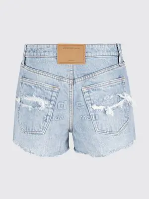 Alexander Wang High-waisted Denim Shorts - Indigo