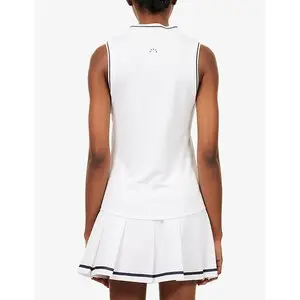 Varley Inga Performance Stretch-jersey Top - White