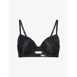 Calvin Klein Perfectly Fit Ultralight Demi Stretch-woven T-shirt Bra - Black